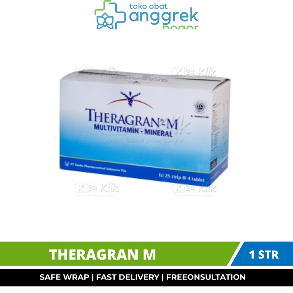 Jual THERAGRAN M/MULTIVITAMIN DAN MINERAL/VITAMIN DAYA TAHAN TUBUH ...