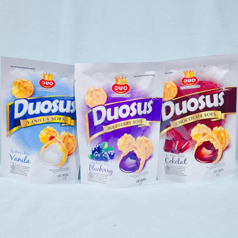 Jual Duosus Chocolate / Blueberry / Vanilla Soes (1 Pcs) | Shopee Indonesia