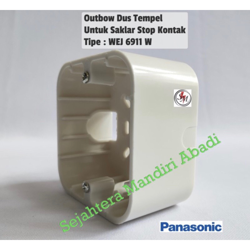 Jual Outbow Dus Outbow Panasonic Putih White WEJ6911W Tempel Saklar ...