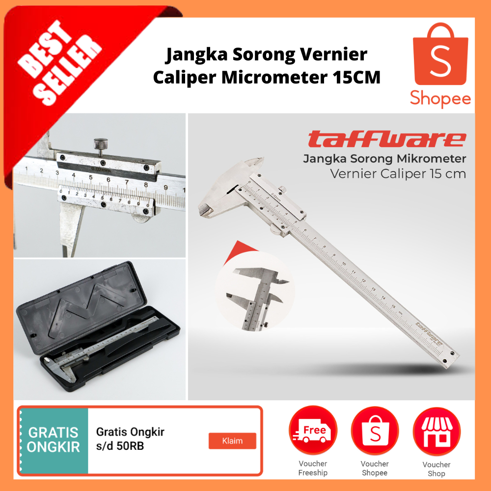 Jual Jangka Sorong Vernier Caliper Micrometer 15CM / Jangka Sorong ...
