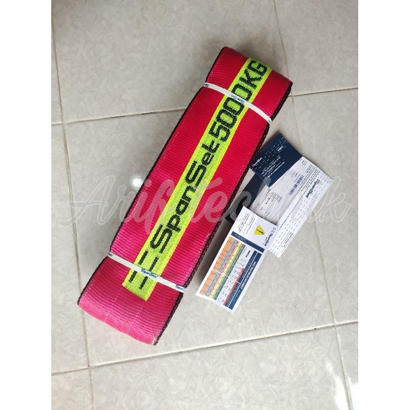 Jual Webbing Sling SPANSET 5 TON × 6 meter / Sling Belt SPANSET 5000kg ...