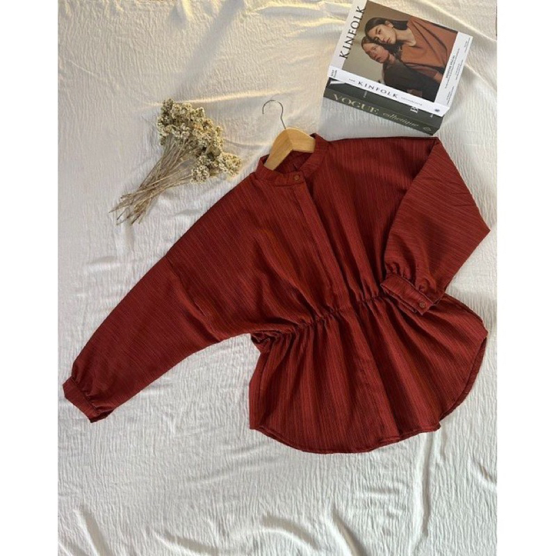 Jual KEMEJA KERUT DEPAN WANITA/ ALIYA SHIRT KERUT DEPAN KOREAN STYLE ...