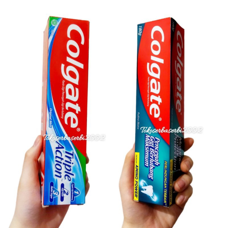 Jual COLGATE 180GR PENCEGAH GIGI BERLUBANG MAKSIMUM DENGAN AMINO POWER ...