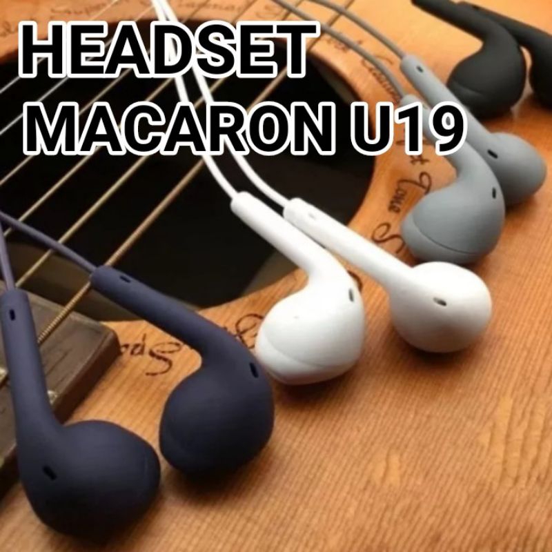 Jual HEADSET MACARON U19 MULTICOLOR PASTEL EARPHONE/HANDSFREE/PENDENGAR ...
