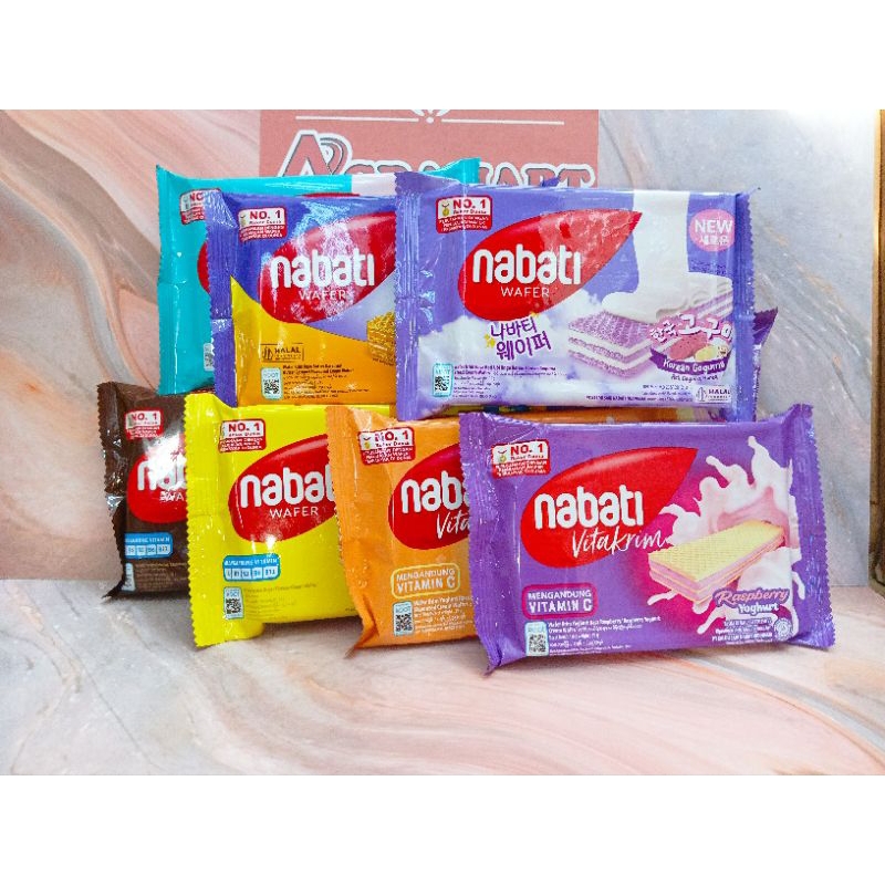 Jual NABATI WAFER COKLAT/RICHEESE/PINK LAVA/RASBERRY YOGHURT/PEACH ...