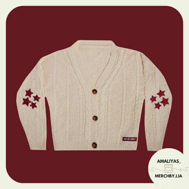 Jual (READY STOCK) Taylor Swift Cardigan Red Taylor's Version Fanmade ...