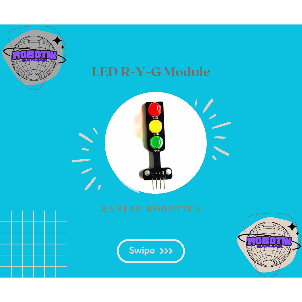 Jual Traffic Light Led Modul Led Lampu Lalu Lintas Traffic Light Arduino Banjar Robotika 