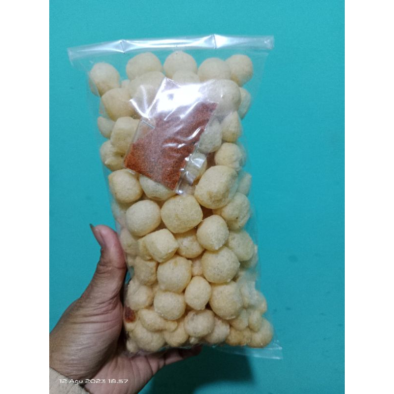 Jual emplod / endog lewo /cimol kering original dan pedas 1kg | Shopee ...