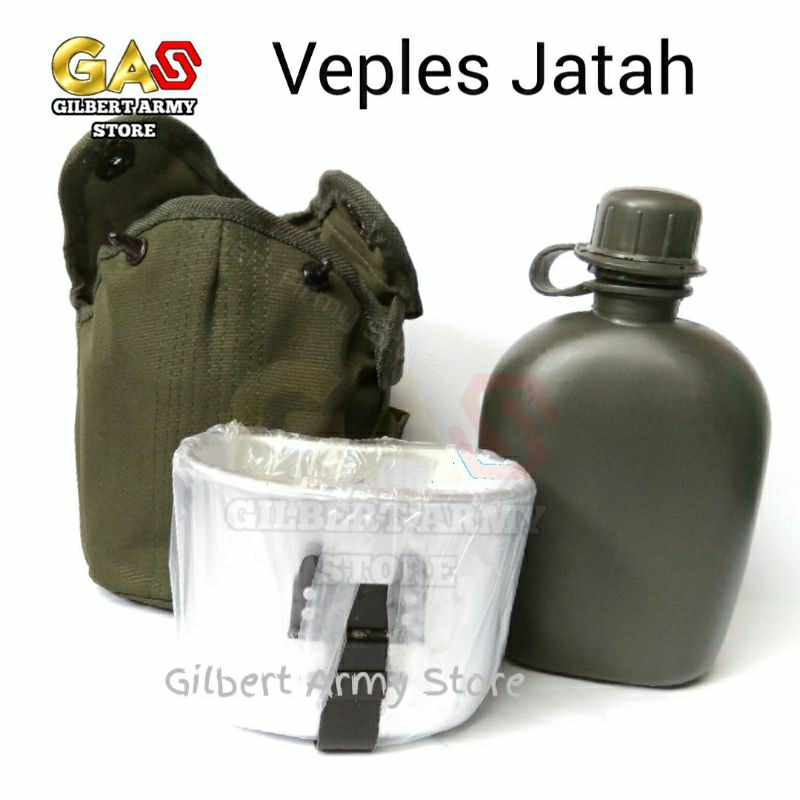 Jual GILBERT ARMY STORE Veples Peples jatah TNI POLRI hijau hitam botol ...