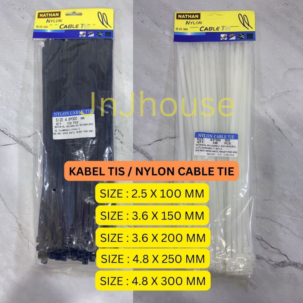 Jual Kabel Tis Plastik Kabel Ties Kabel Stik Tebal Nylon Cable Tie ...