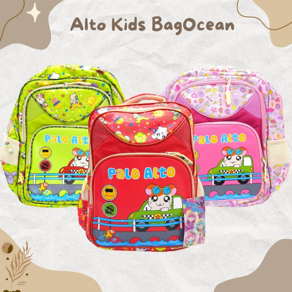Jual Tas Anak Palo Alto Hamtaro UNISEX MURAH ORI / Ransel Anak ALTO ...