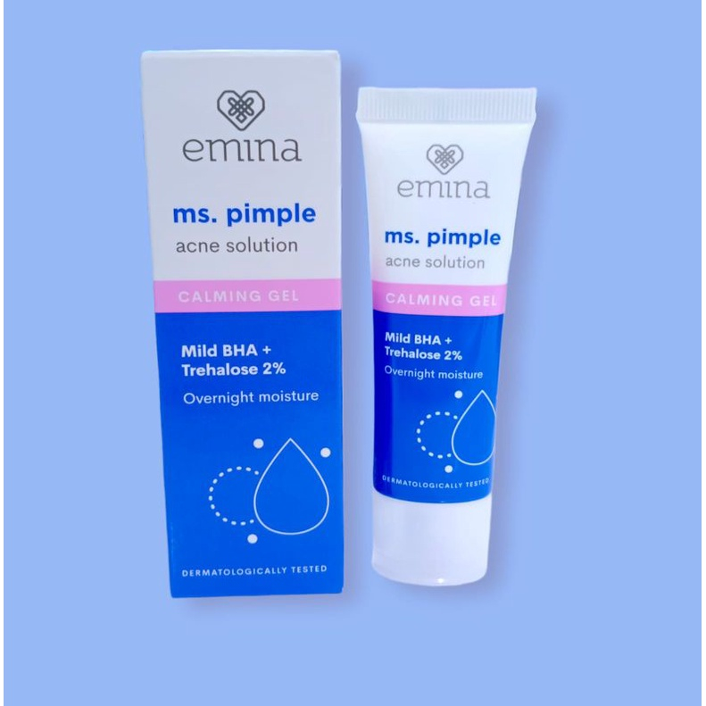 Jual Emina Ms Pimple Acne Solution Calming Gel 20 ml | Shopee Indonesia