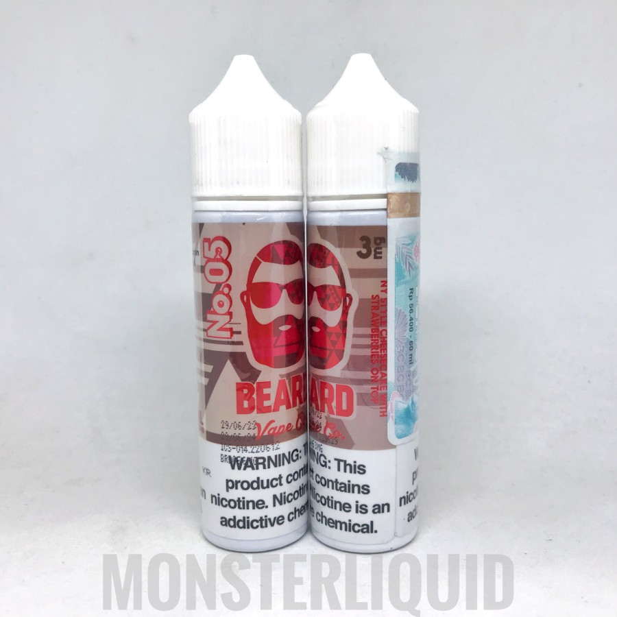 Jual NO.05 CHEESECAKE STRAWBERRY BY BEARD VAPE CO 3MG 60ML US | Shopee ...