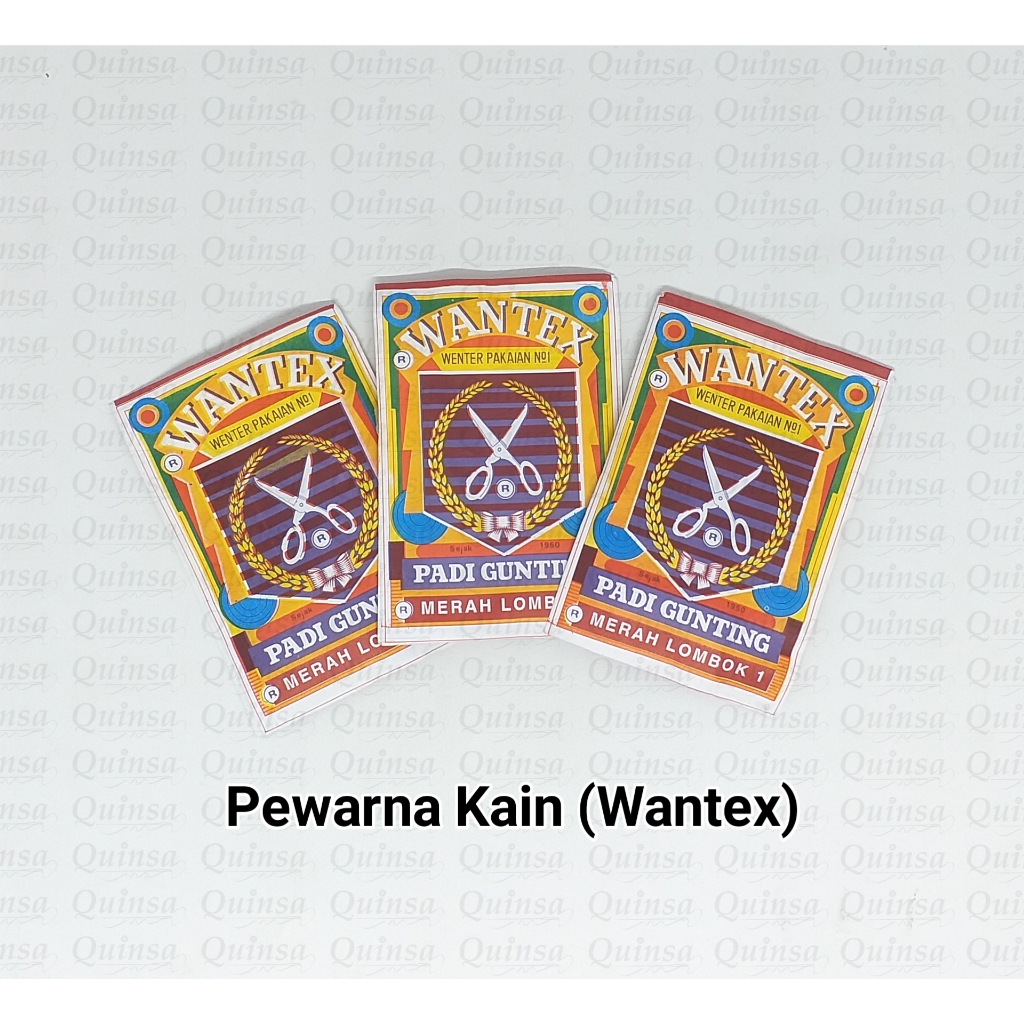 Jual Pewarna Kain Wantex Wenter Padi Gunting Pewarna Pakaian Padi ...