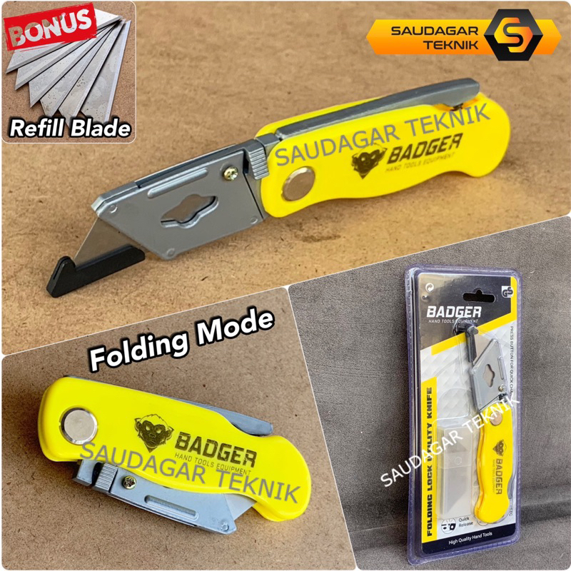 Jual Cutter Lipat Unboxing Silet Pisau Lipat Kecil Serbaguna Folding ...