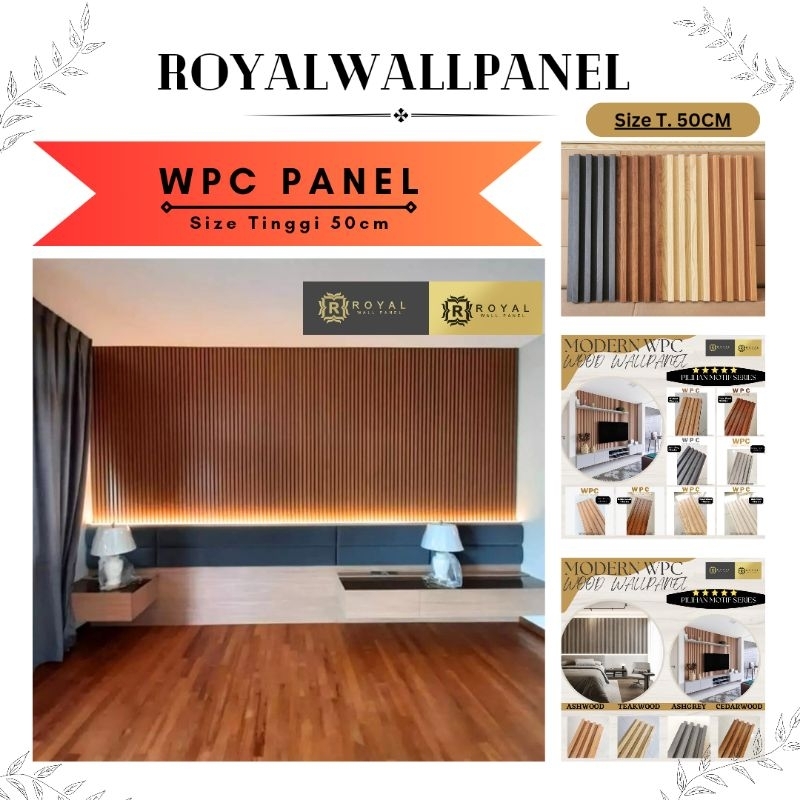 Jual WPC PANEL Wood Tinggi 50cm by RoyalWallpanel | Shopee Indonesia