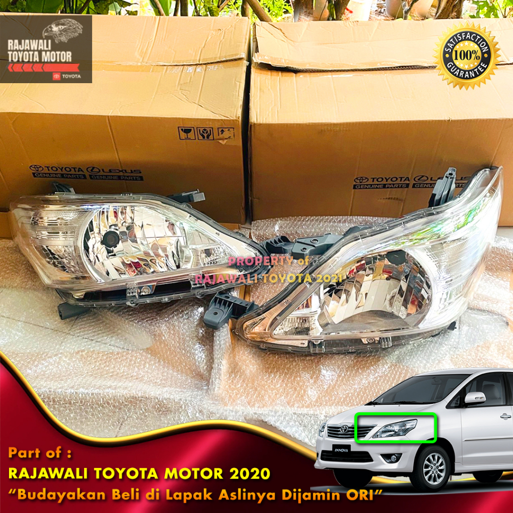 Jual New Headlamp Lampu Depan Grand Innova 2011-2015 Kiri Kanan Ichiko ...