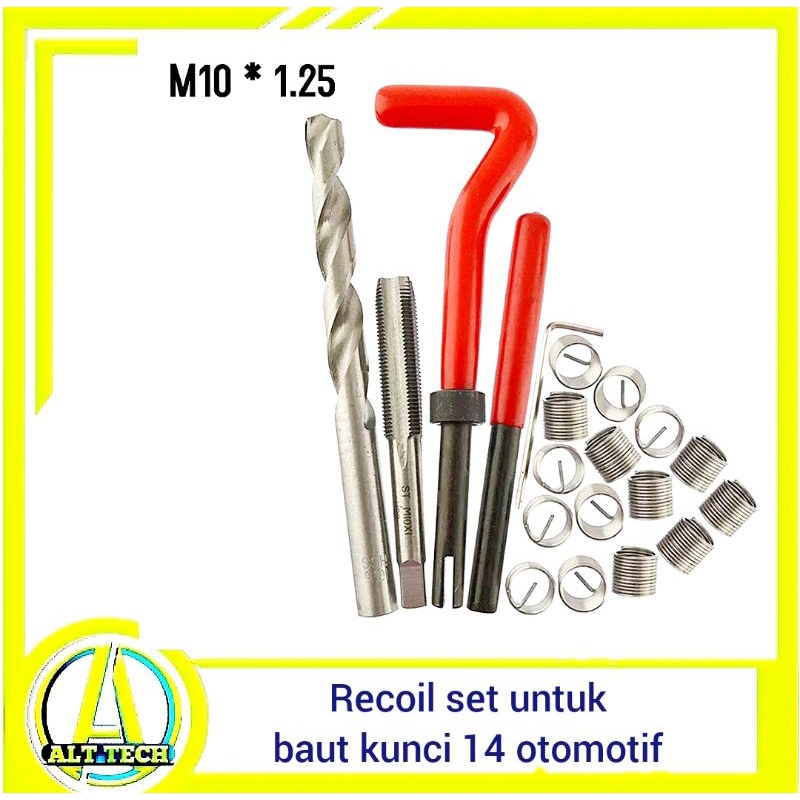 Jual recoil set m10x1.25 recoil baut 14 otomotif bisa juga untuk baut ...
