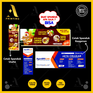 Jual Cetak Spanduk Banner Baliho Custom FREE Desain 1 Hari Jadi | Shopee Indonesia