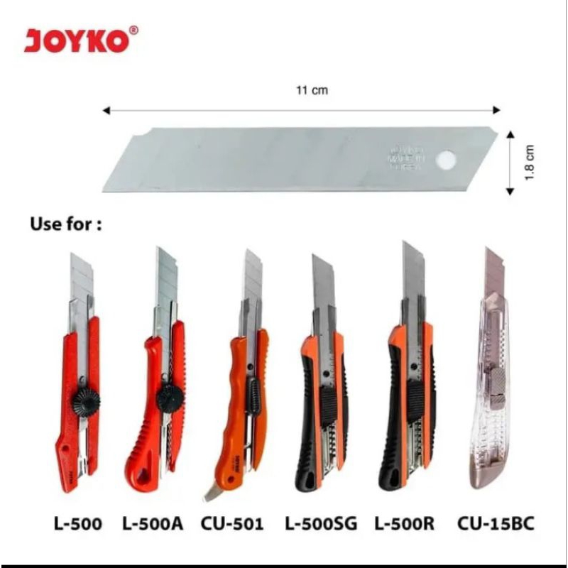 Jual Cutter JOYKO L-150 -Mata cutter Joyko | Shopee Indonesia