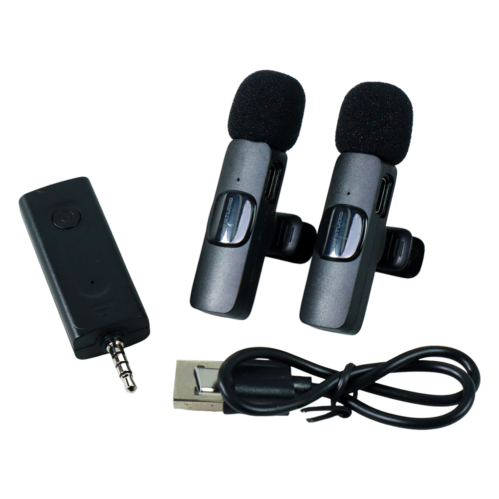 Jual Mic Wireless Microphone Nirkabel Clip On dengan Reduksi Bising ...