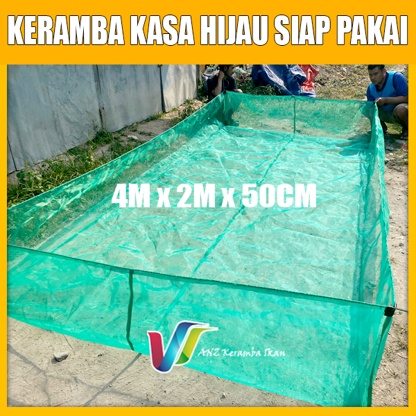 Jual Keramba Ikan Waring Jaring Kasa Hijau Siap Pakai untuk burayak ... Jual Keramba Ikan Waring Jaring Kasa Hijau Siap Pakai untuk burayak ...