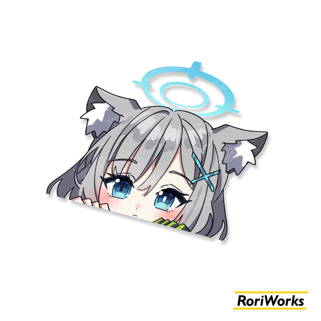 Jual Stiker Anime Intip - Shiroko Sunaookami | Blue Archive | Shopee ...