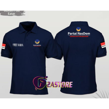 Jual POLO KAOS BERKERAH PARTAI NASDEM INDONESIA | Shopee Indonesia
