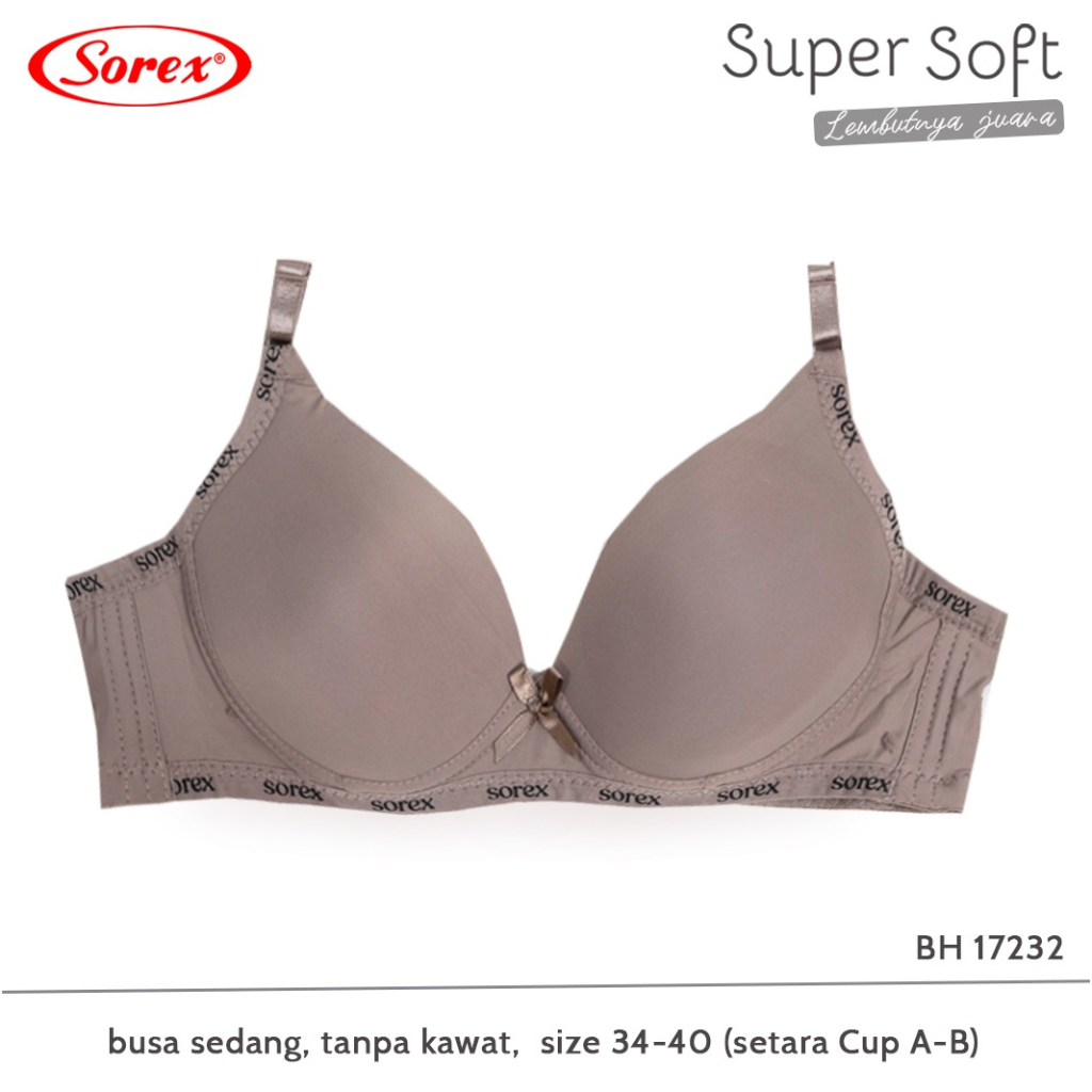 Jual Sorex Bra Busa Tanpa Kawat Kait 2 Setara Cup B BH Harian Casual Style Bra 17232 | Shopee ...