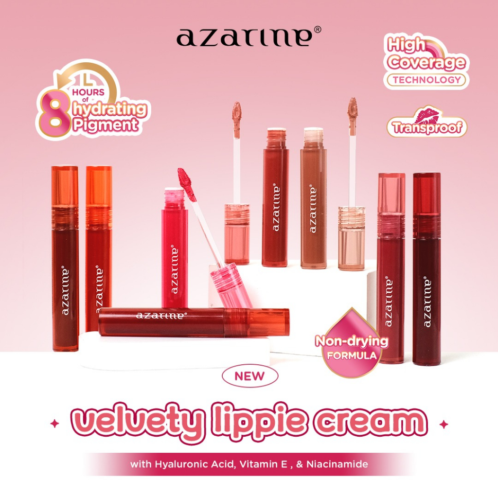Jual [Azarine x Red Velvet] Velvety Lippie Cream Lightweight Lip Velvet ...