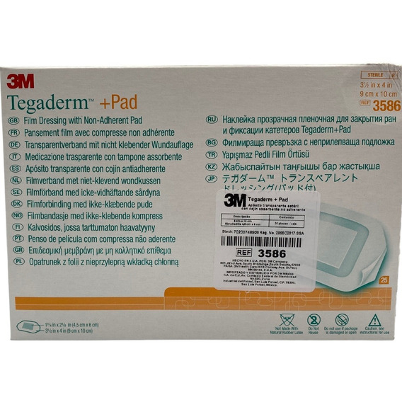 Jual Tegaderm 3586 + Pad 3M / Plester Anti Air 9x10 Transparant Film ...