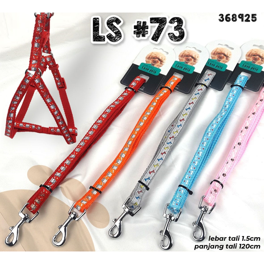 Jual LS#73 DOG CAT LEASH & HARNESS SMALL - TALI TUNTUN & HARNESS ANJING ...