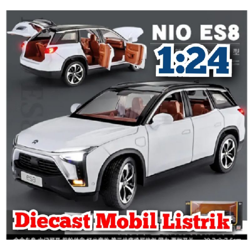 Jual DIECAST MINIATUR MOBIL LISTRIK NIO ES8 SKALA 1:24 PANJANG 21 CM BODY LOGAM ALLOY | Shopee ...