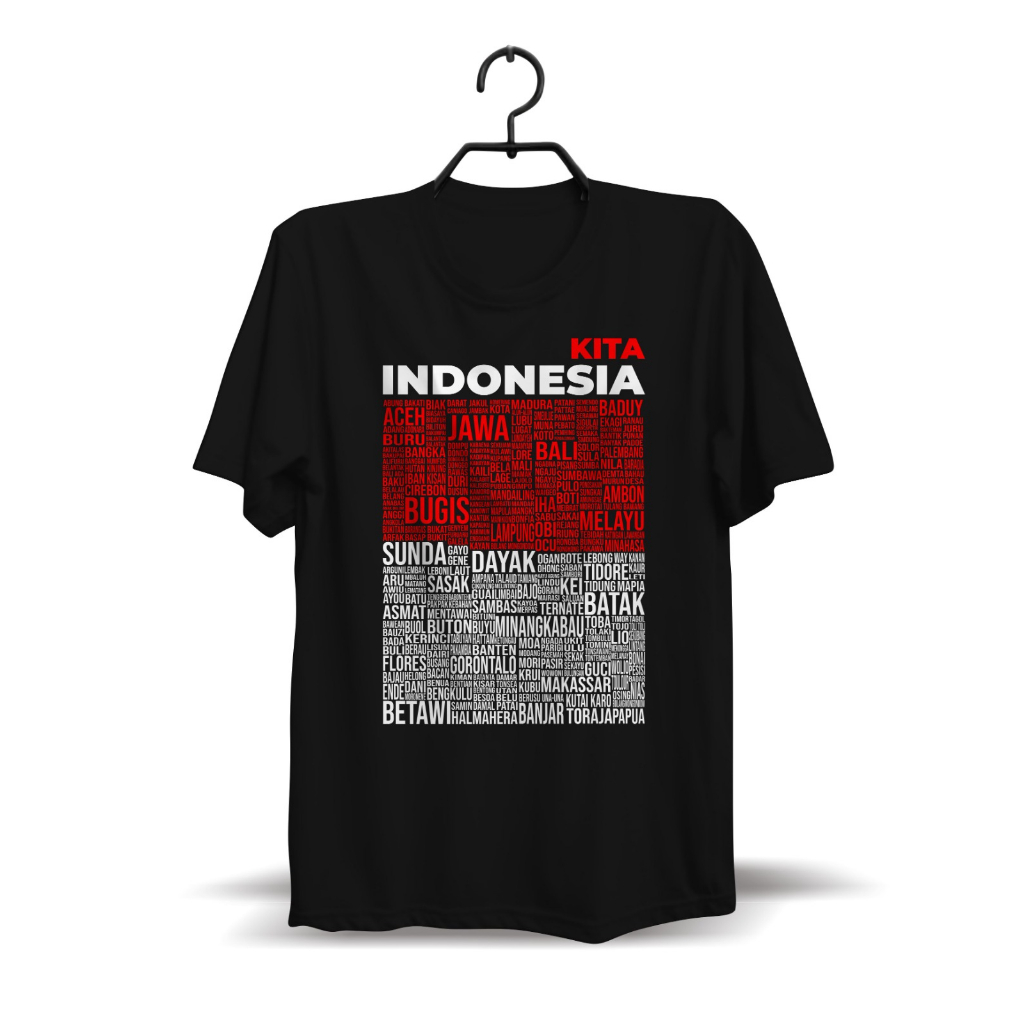 Jual BAJU KAOS KEMERDEKAAN SABLON DTF DTG DESAIN KITA INDONESIA ...