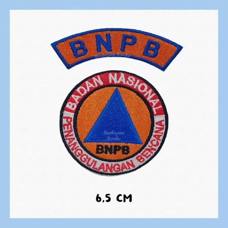 Jual bordir logo lokasi BPBD/BNPB/badan penanggulangan bencana 6,5cm | Shopee Indonesia