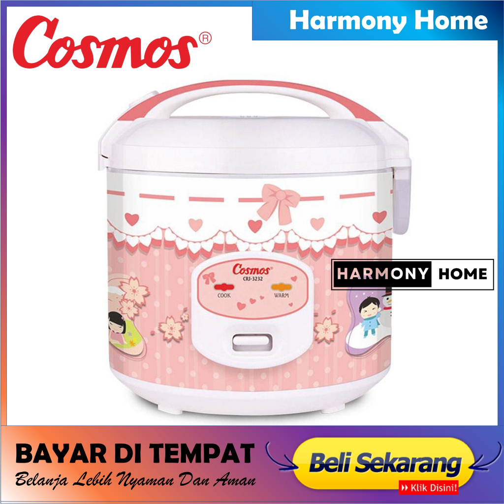 Jual Cosmos Rice Cooker Non Stick 2 Liter - CRJ-3232 2 Liter | CRJ-3232 ...