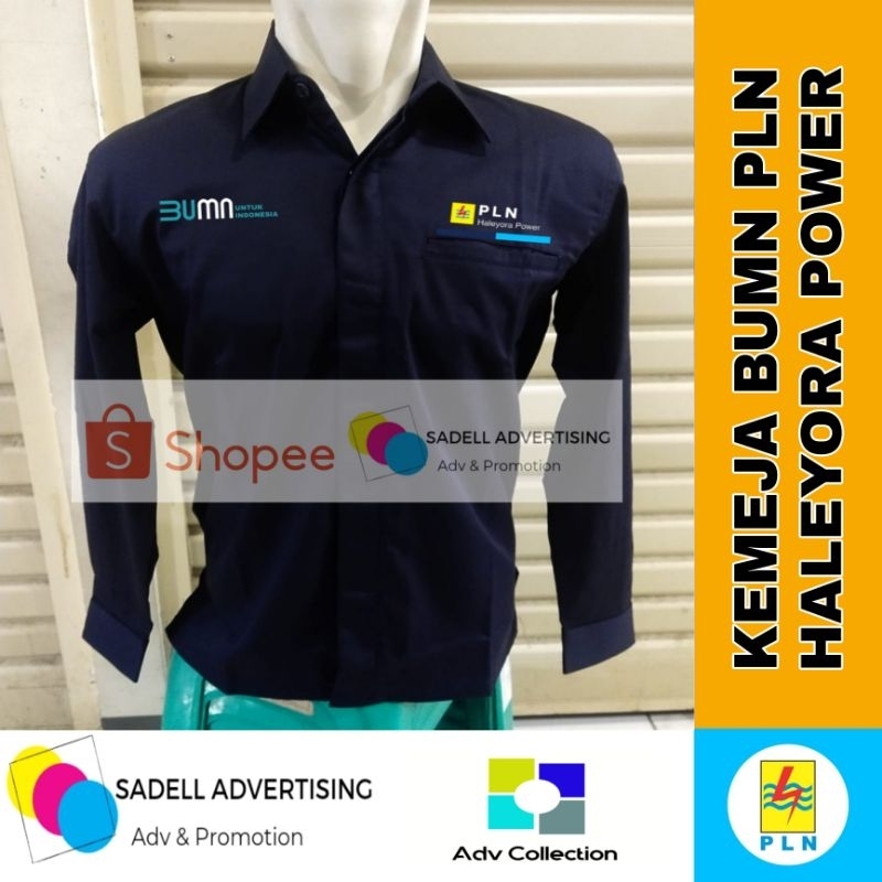 Jual Kemeja PLN Haleyora Power Seragam BUMN PLN Haleyora Power Navy ...