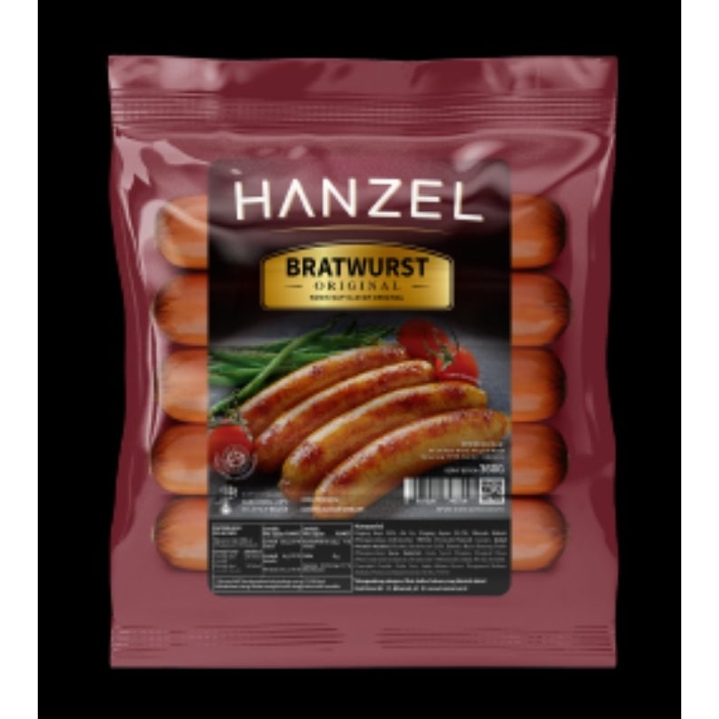 Jual hanzel sosis brautwurst bratwurst premium sausage 360 gr | Shopee ...
