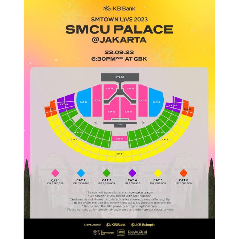 Jual TIKET CONCERT SMTOWN IN JKT 2023 CAT 6 A GENSALE | Shopee Indonesia