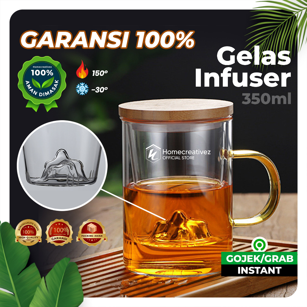 Jual [GARANSI 100%] Gelas Infuser Unik Rempah Tahan Panas Bisa dimasak ...