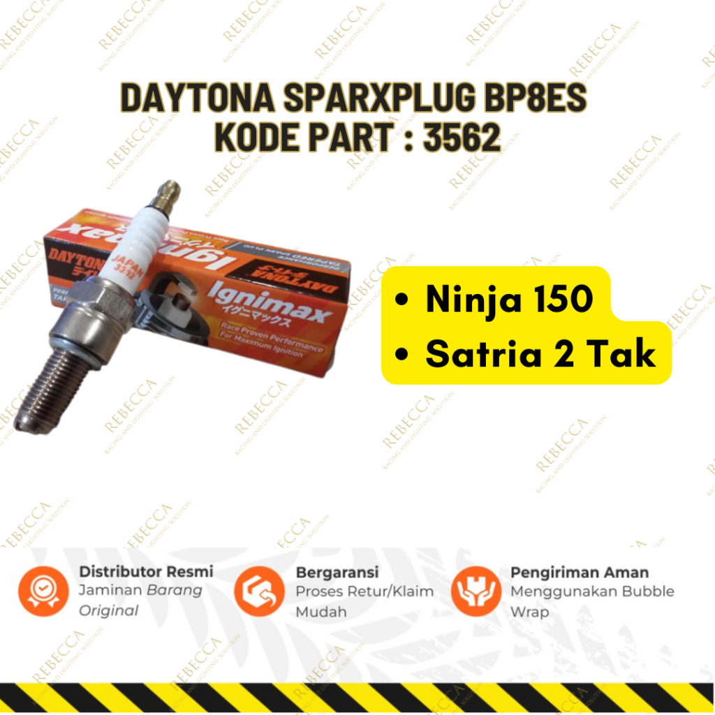 Jual Busi Satria 2 Tak Ninja 150 BP8ES Daytona Racing Orignal 3562 ...