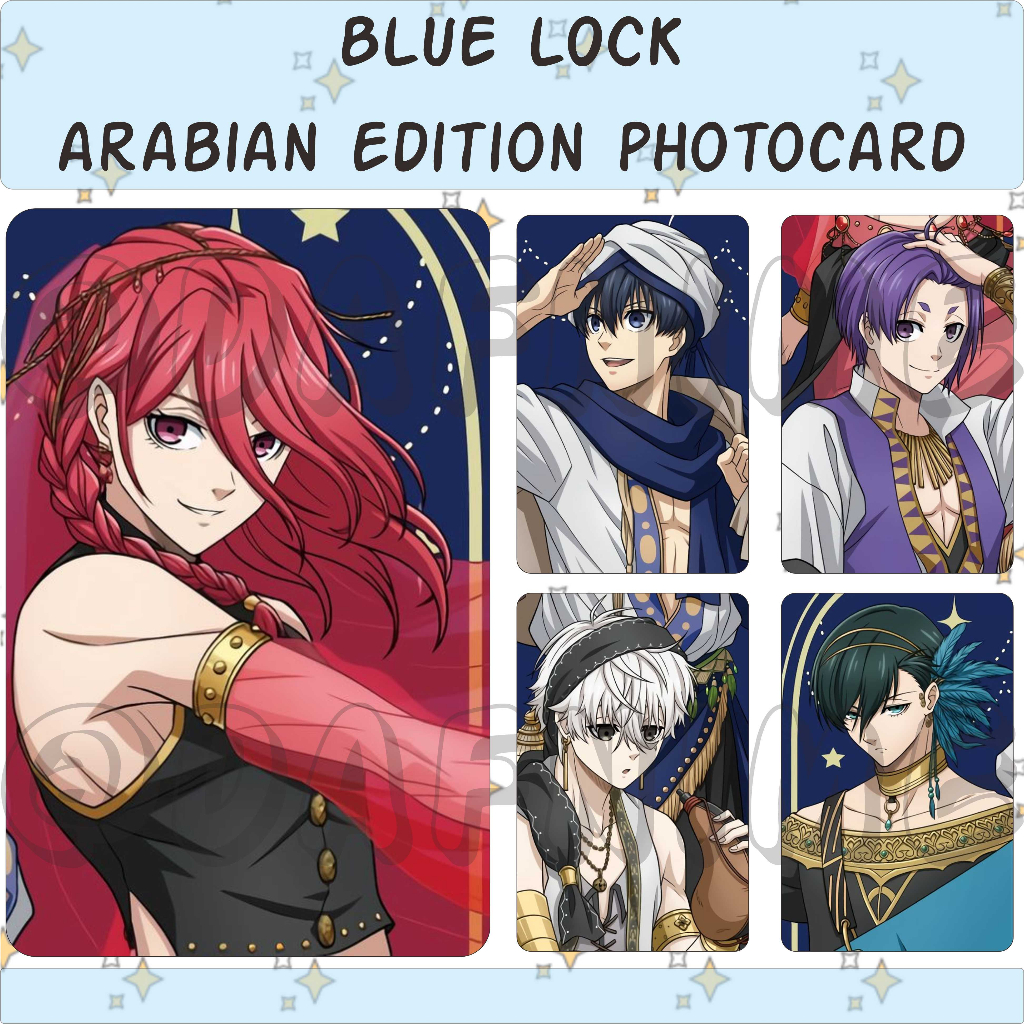 Jual BLUE LOCK ARABIAN EDITION PHOTOCARD ANIME | Shopee Indonesia