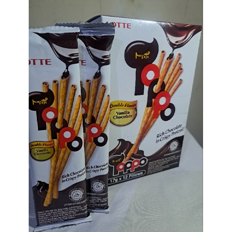 Jual Lotte Toppo Biskuit Stick Pretzel ( Box isi 12 Sachet ) | Shopee ...