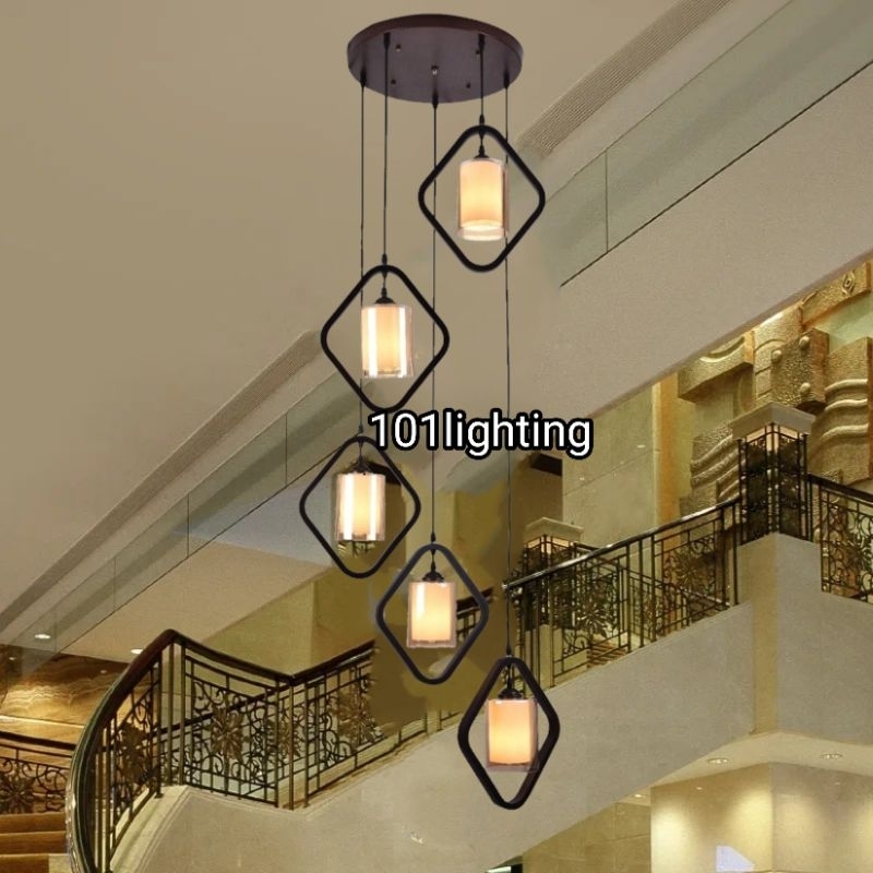 Jual lampu gantung void tangga minimalis lampu hias void 5708 | Shopee ...