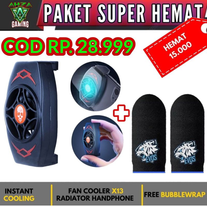 Jual Pendingin Hp kipas Gratis Sarung jempol Game Evos Fan Cooler Hp ...