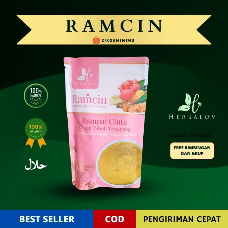 Jual RAMCIN BY HERBALOV PELANGSING DIET SEHAT PROMIL | Shopee Indonesia