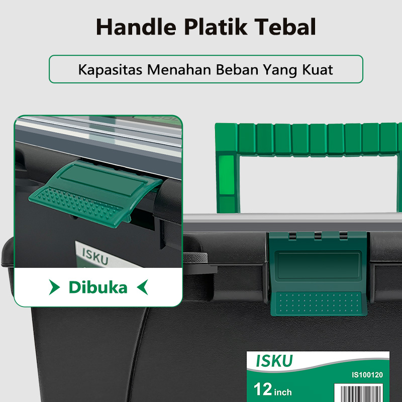 Jual ISKU Toolbox Mini 12 inch Kotak perkakas Bahan Plastik PPTebal ...