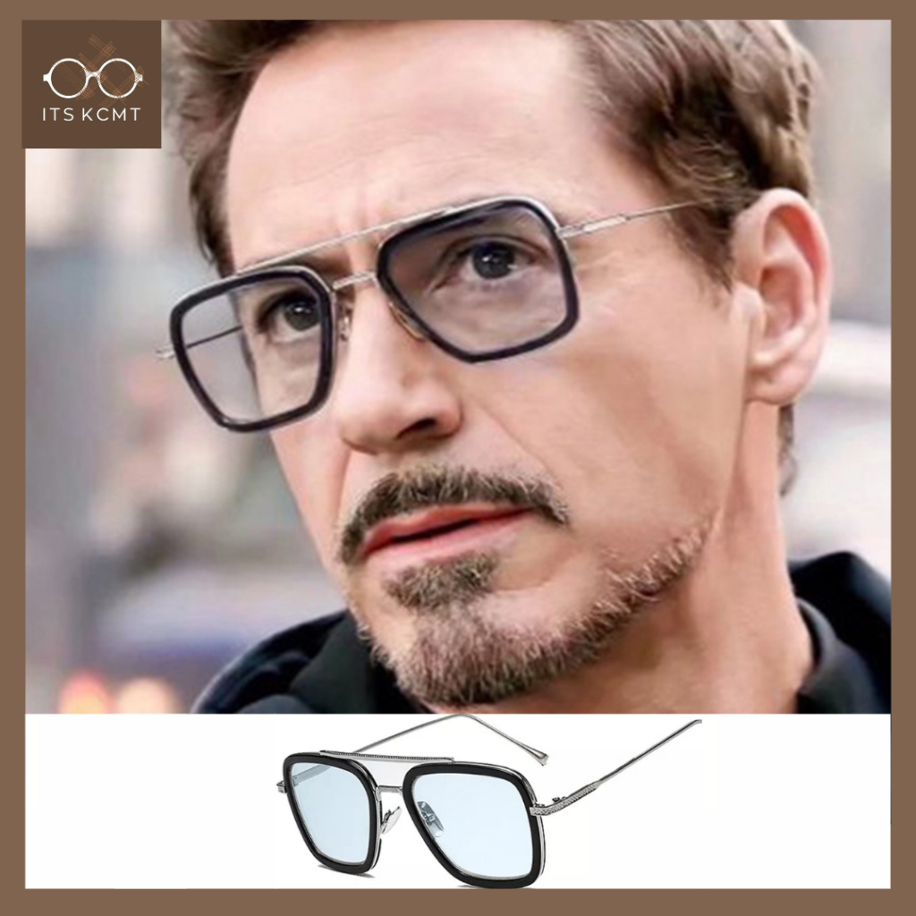 Jual Kacamata Pria Frame Tony Stark Paket Lensa Minus Anti Radiasi ...