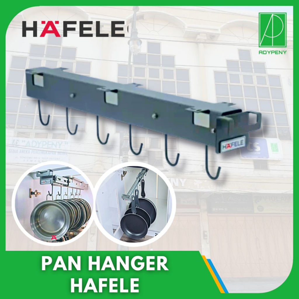 Jual Hafele Rel Gantungan Panci Pisau Wajan Tarik Pan Hanger Kitchen ...