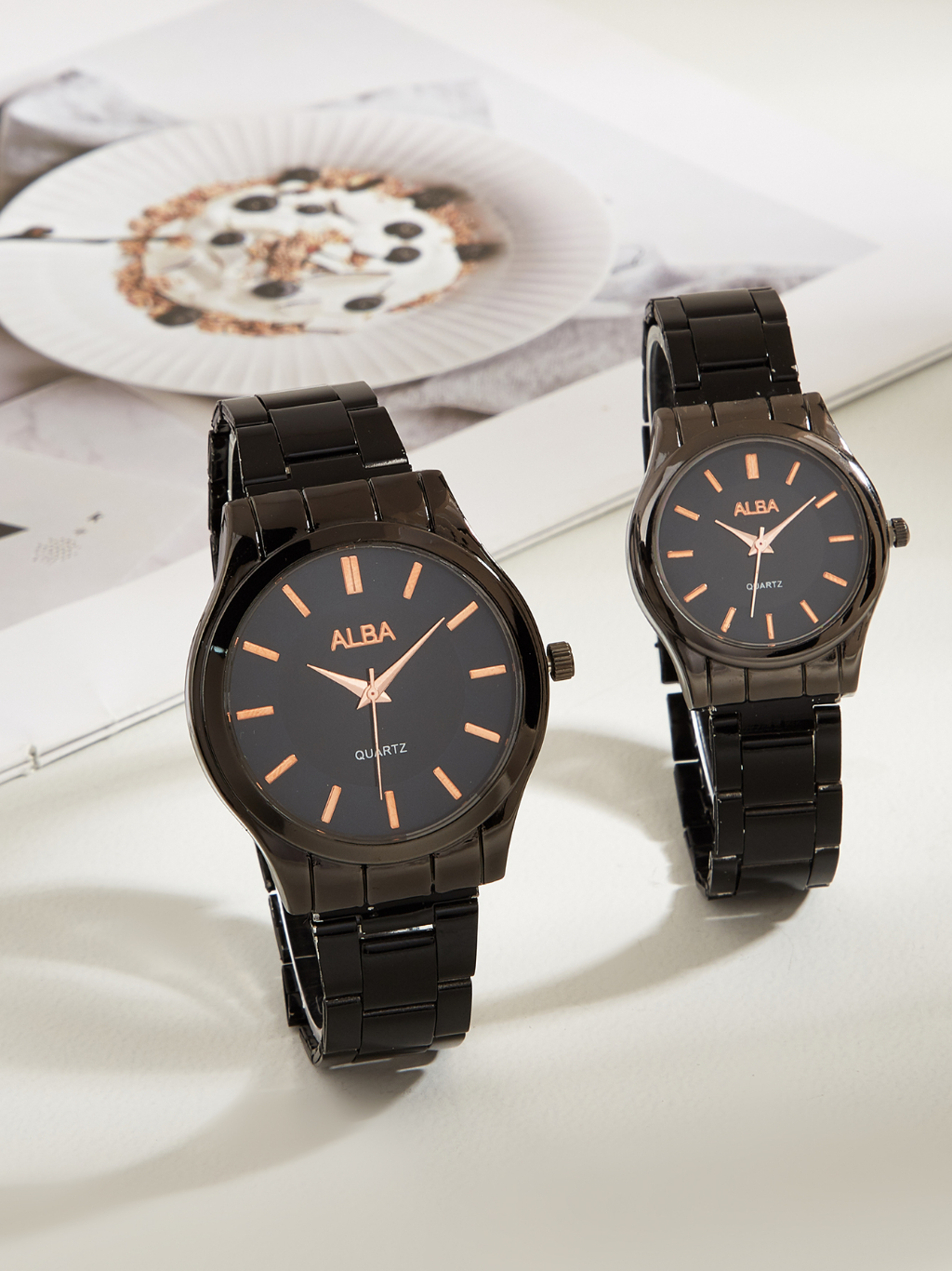 Jual Jam Tangan Analog Quartz Alba Pria Wanita Couple Tali Rantai ...